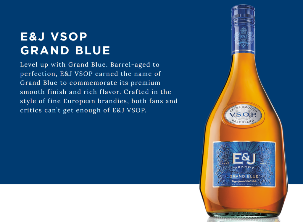 E & J VSOP Grand Blue Brandy – GAYLANDIA USA
